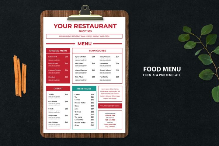 Packaging Template - Blueberry Cereal