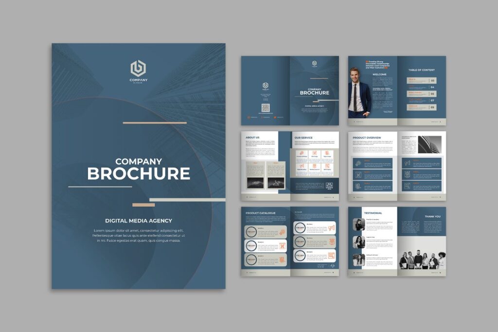 10 Simple Modern Brochure Template Design - UI Creative