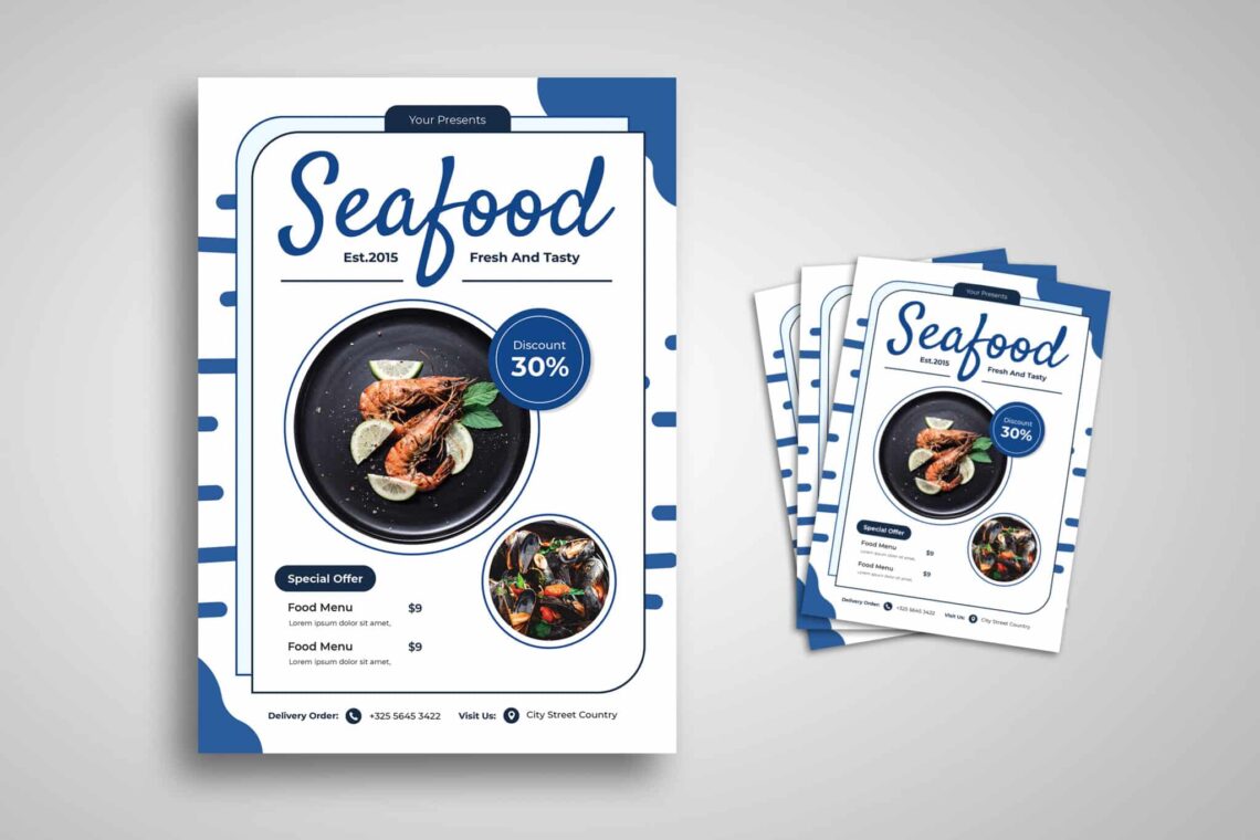 Seafood Special Offer Flyer - UI Creative