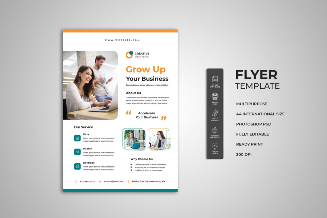 Our Services Business Agency Flyer - UI Creative