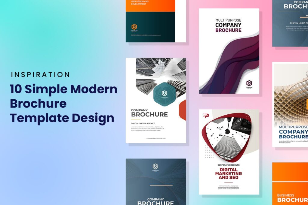 10 Simple Modern Brochure Template Design - UI Creative