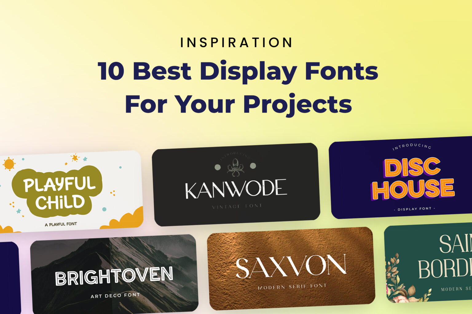 10 Best Display Font For Your Projects - UI Creative