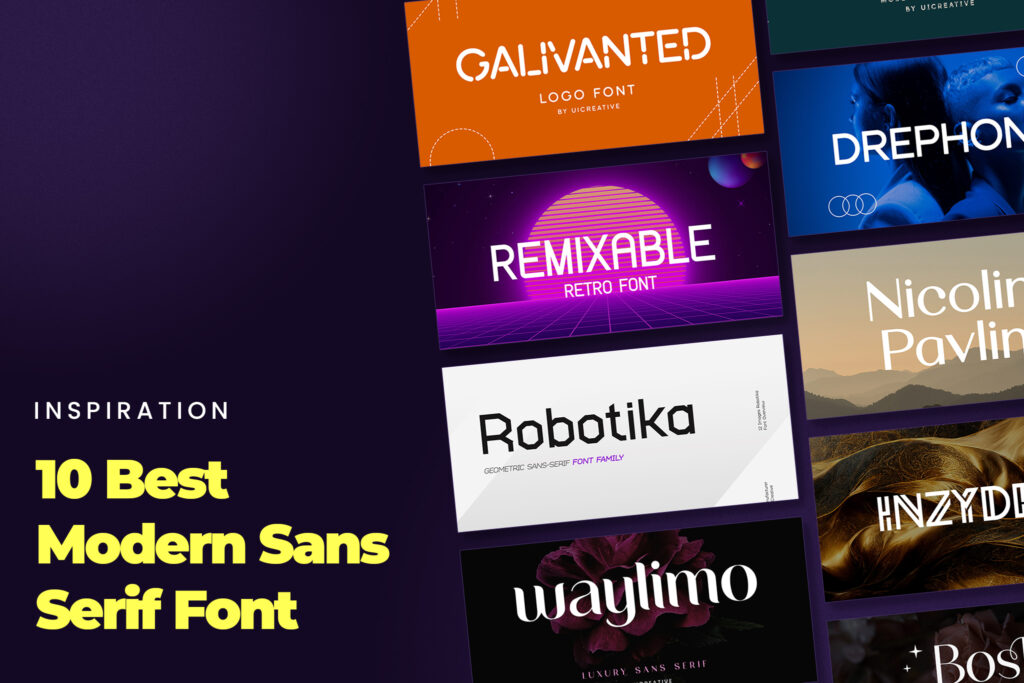 10 Best Modern Sans Serif Font - UI Creative
