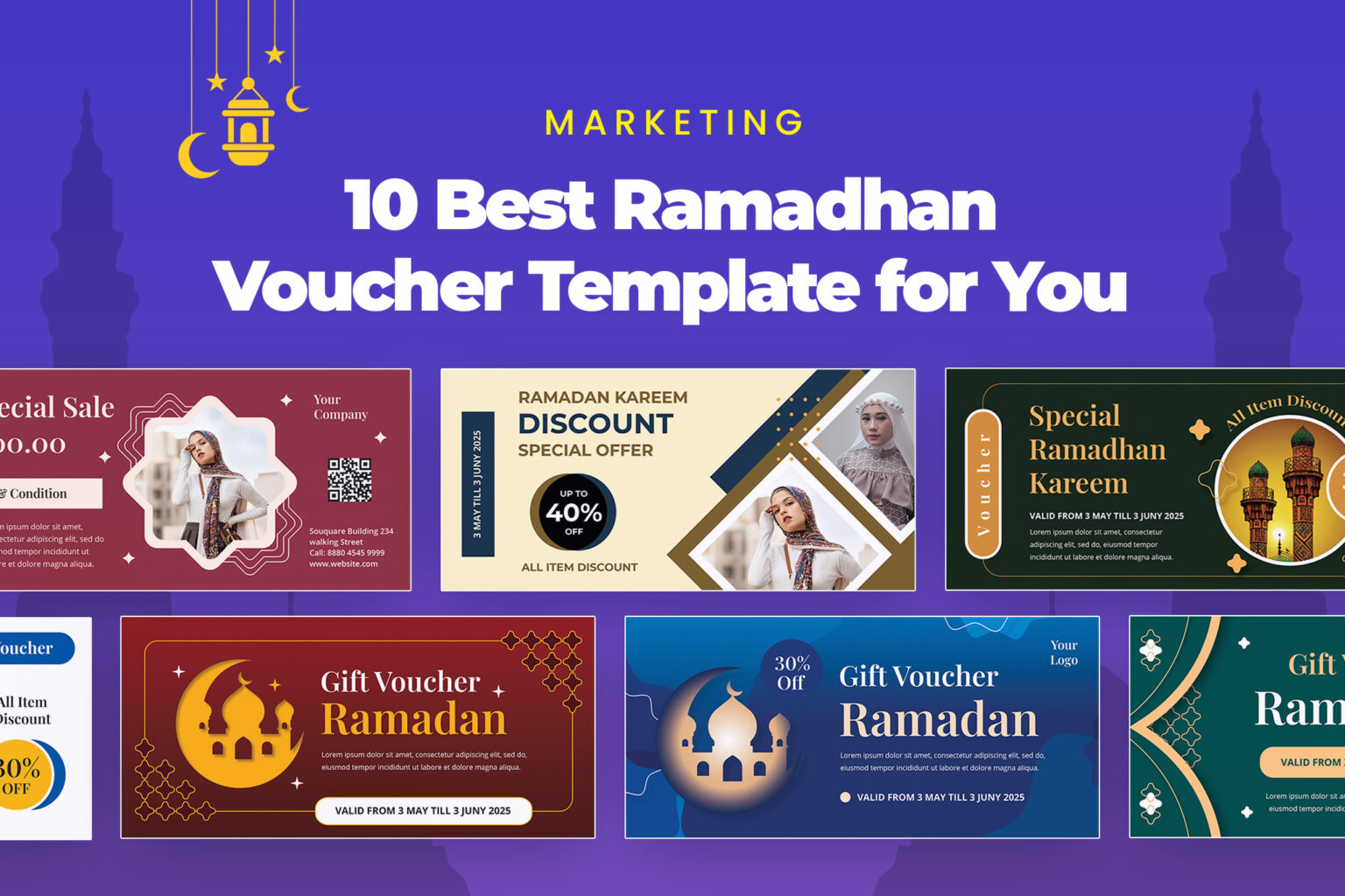 10 Best Ramadan Voucher Template For You - UI Creative